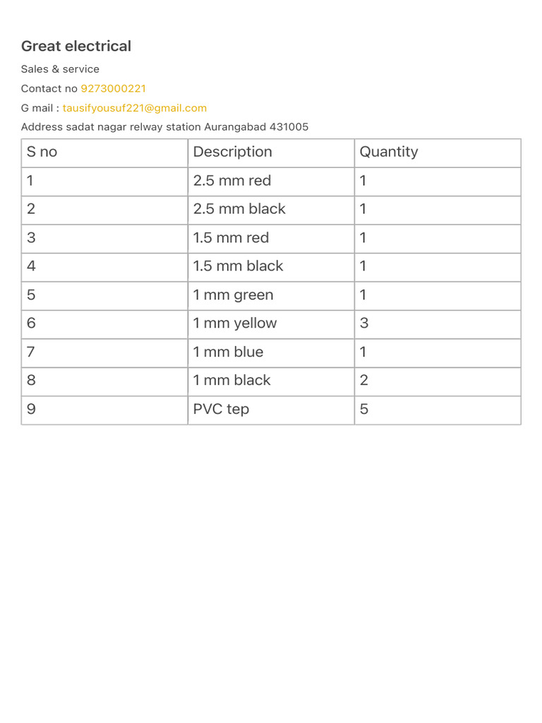 Great Electrical | PDF