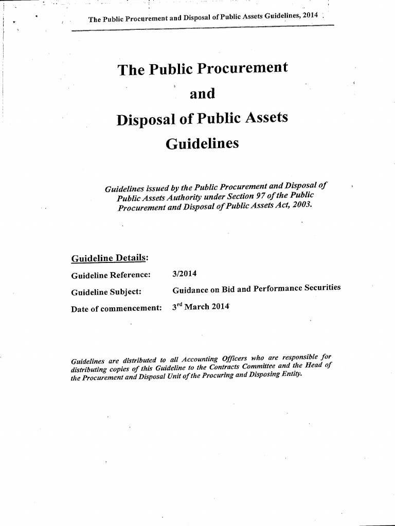 Guideline 3 2014 Securities | PDF