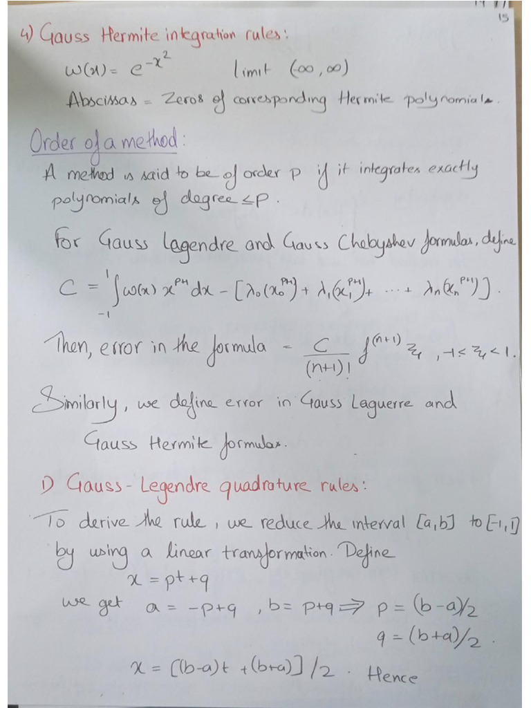 Gauss Integration | PDF