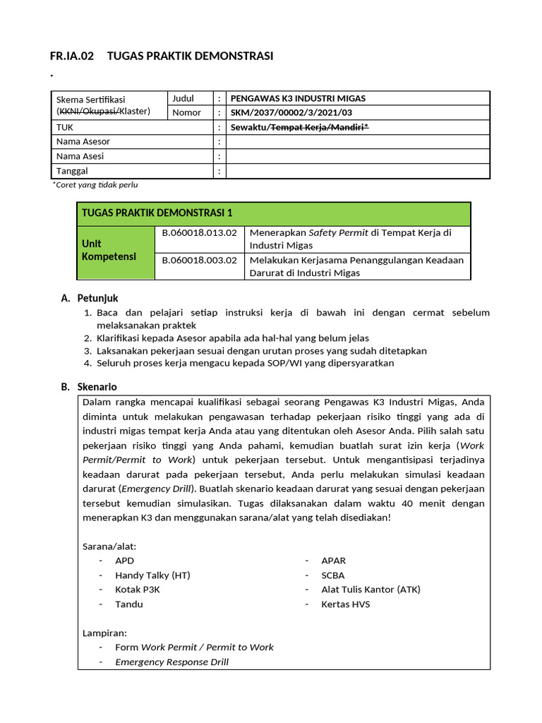 FR - Ia.02. Tugas Praktik Demonstrasi | PDF