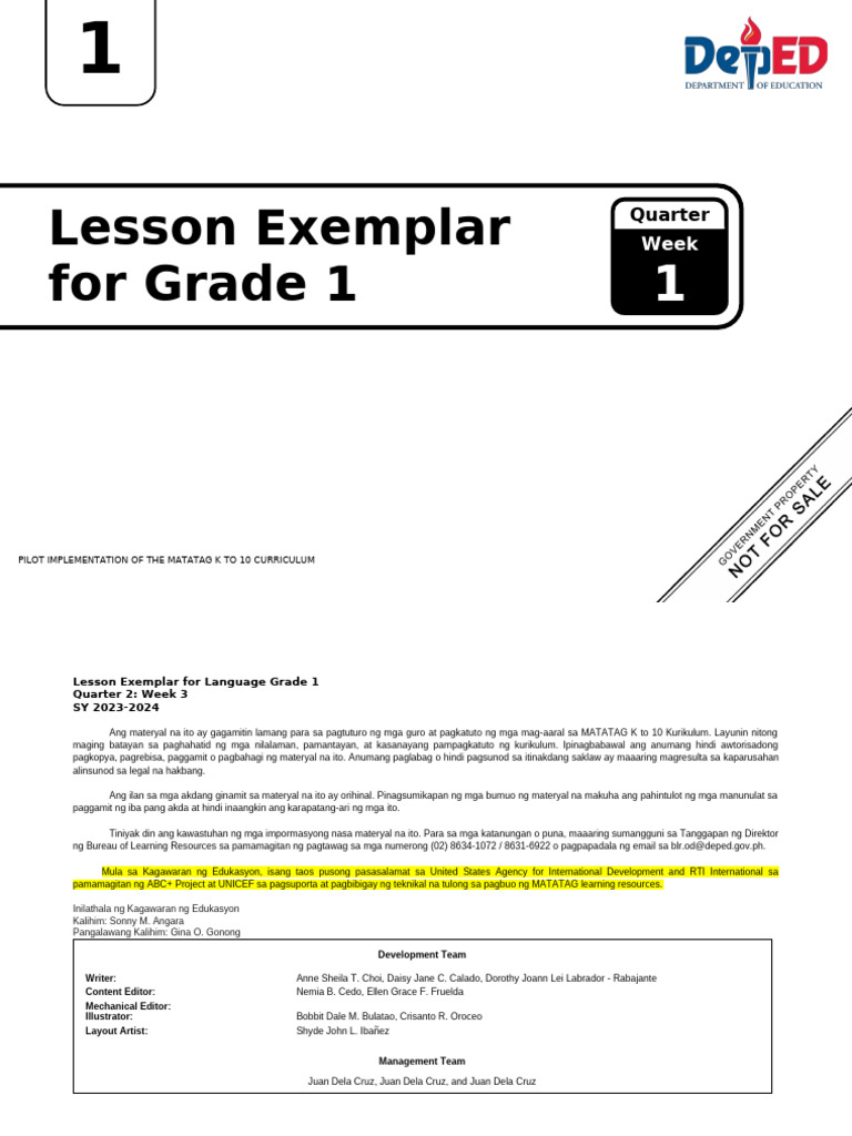 LE Q2 W3 Language | PDF