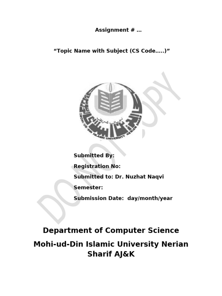 Checklist-Assignment-Quiz-Standard-Format | PDF