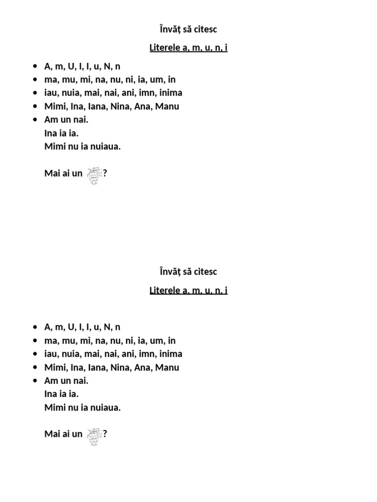 Apprentissage des lettres et mots | PDF