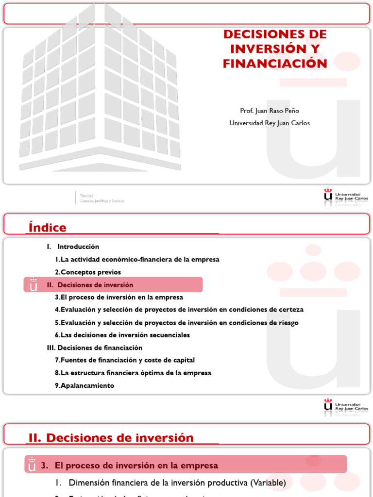 3.DIyF_Tema 3 El proceso inversion empresa JUAN RASO | PDF