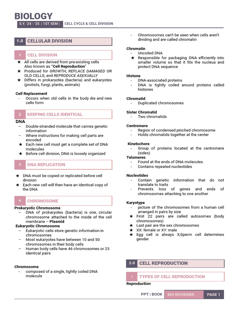 Biology 1st Quarterly Reviewer | PDF