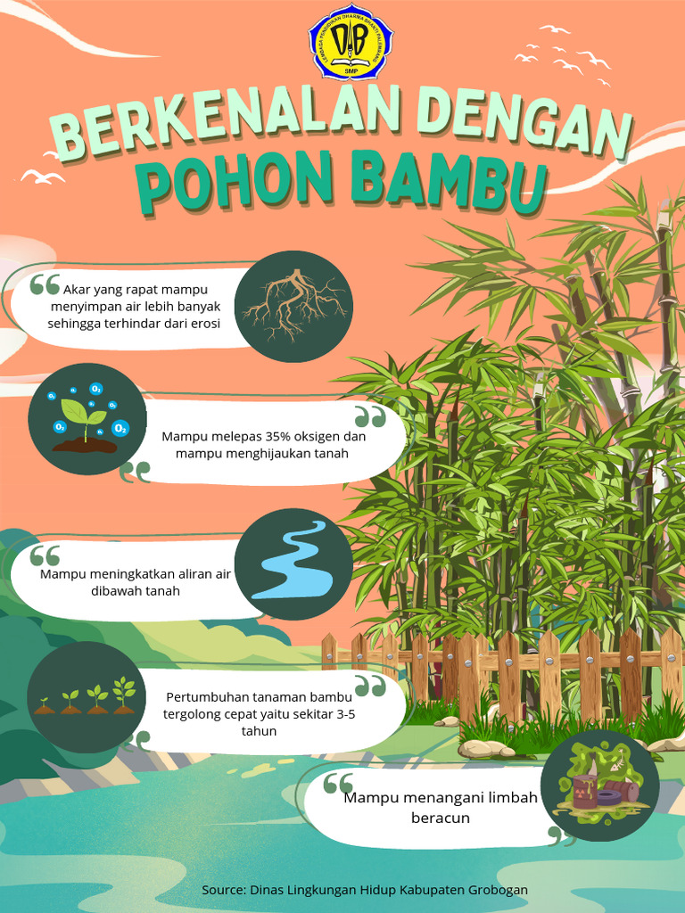 Poster Jagalah Kebersihan Sungai Ilustratif Hijau PDF | PDF