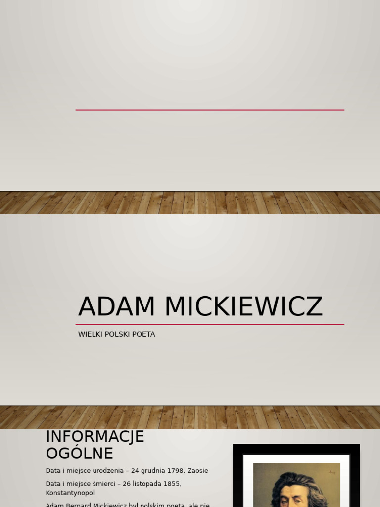 Adam Mickiewicz | PDF | Classics | History