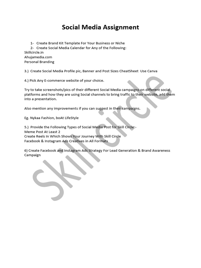 2342343-2054566-Social_Media_Assignment (1) | PDF