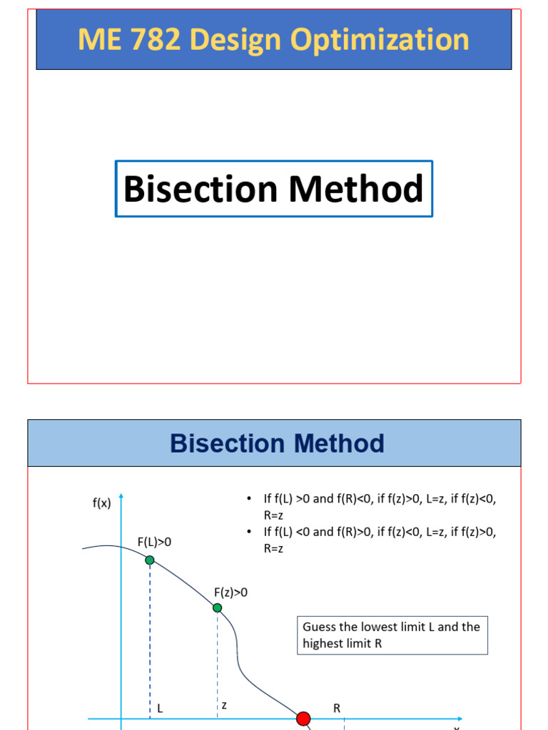 #4 Basics Bisection Method | PDF