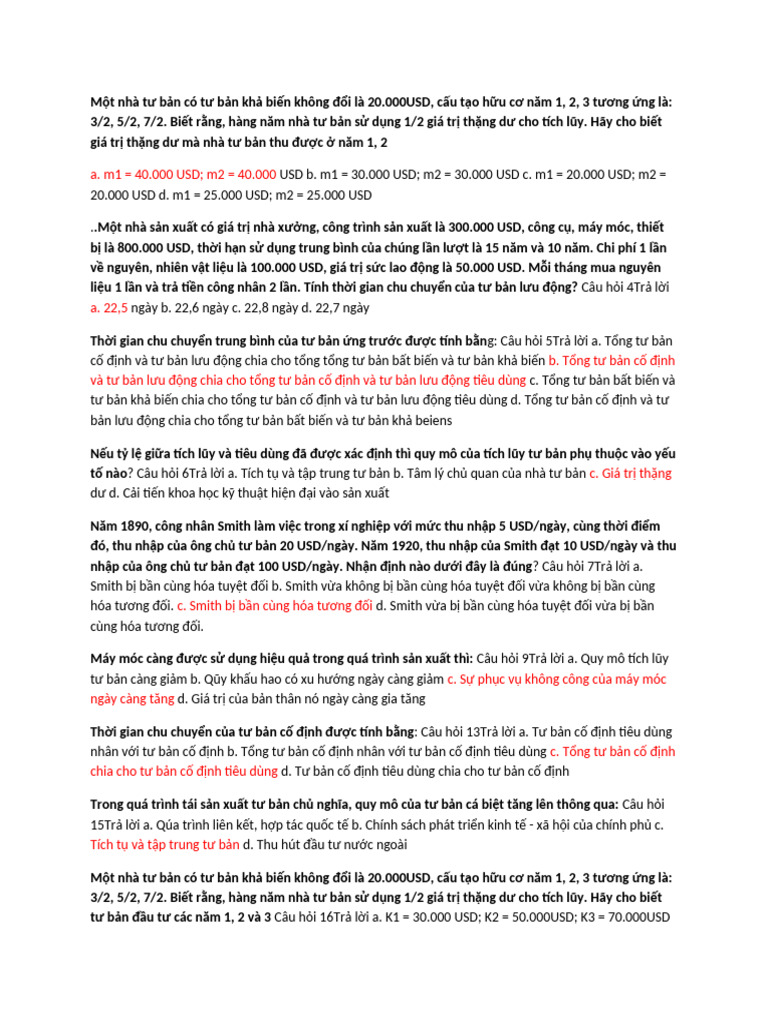 KTCT Chương 3 | PDF