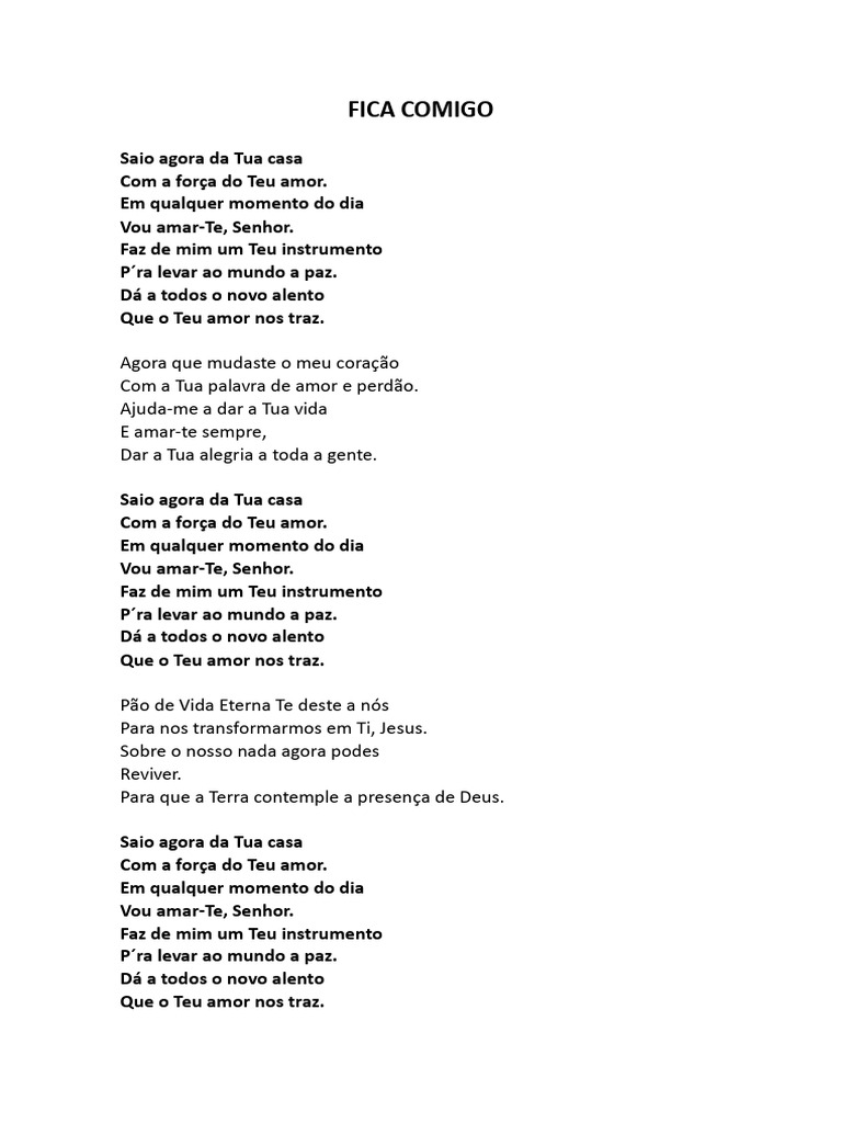 Fica Comigo | PDF