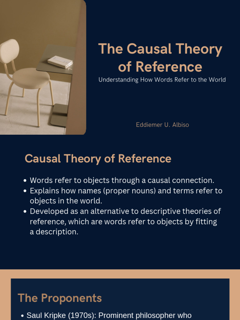 Causal Theory of Reference | PDF