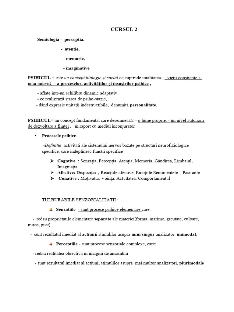 Cursuri Psihiatrie | PDF