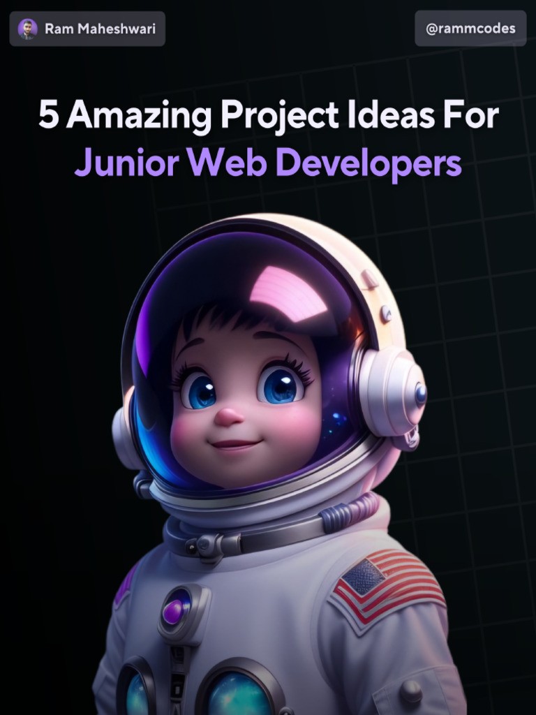 Project Ideas For Junior Web Developers | PDF