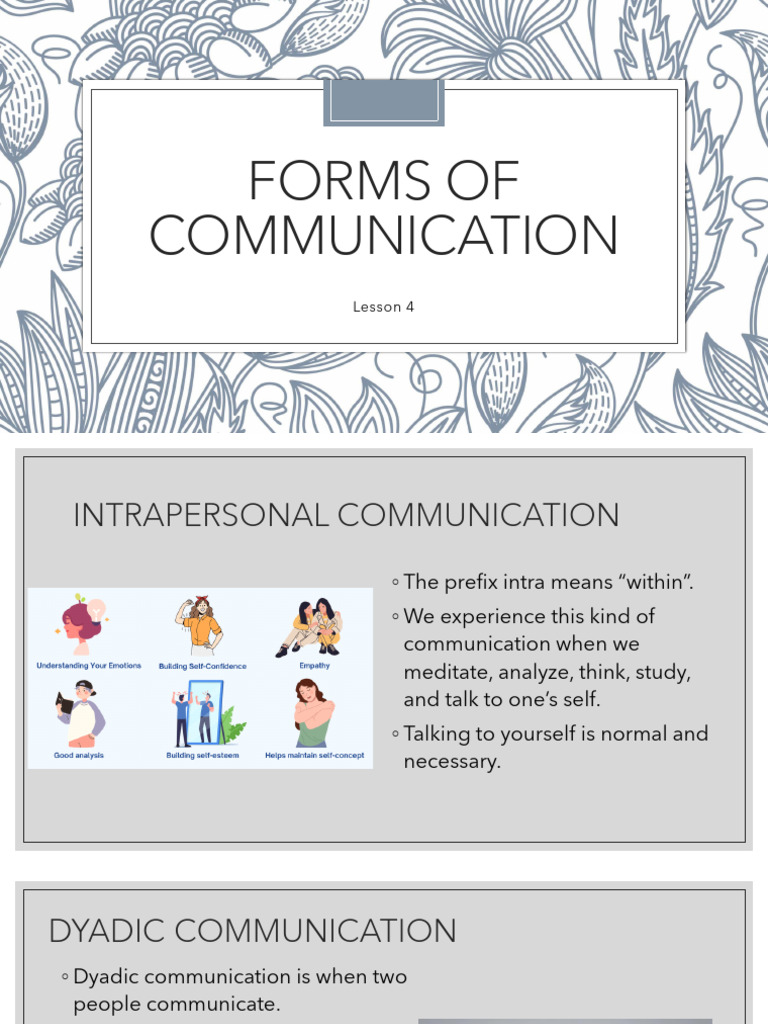 L4Forms of Communication | PDF