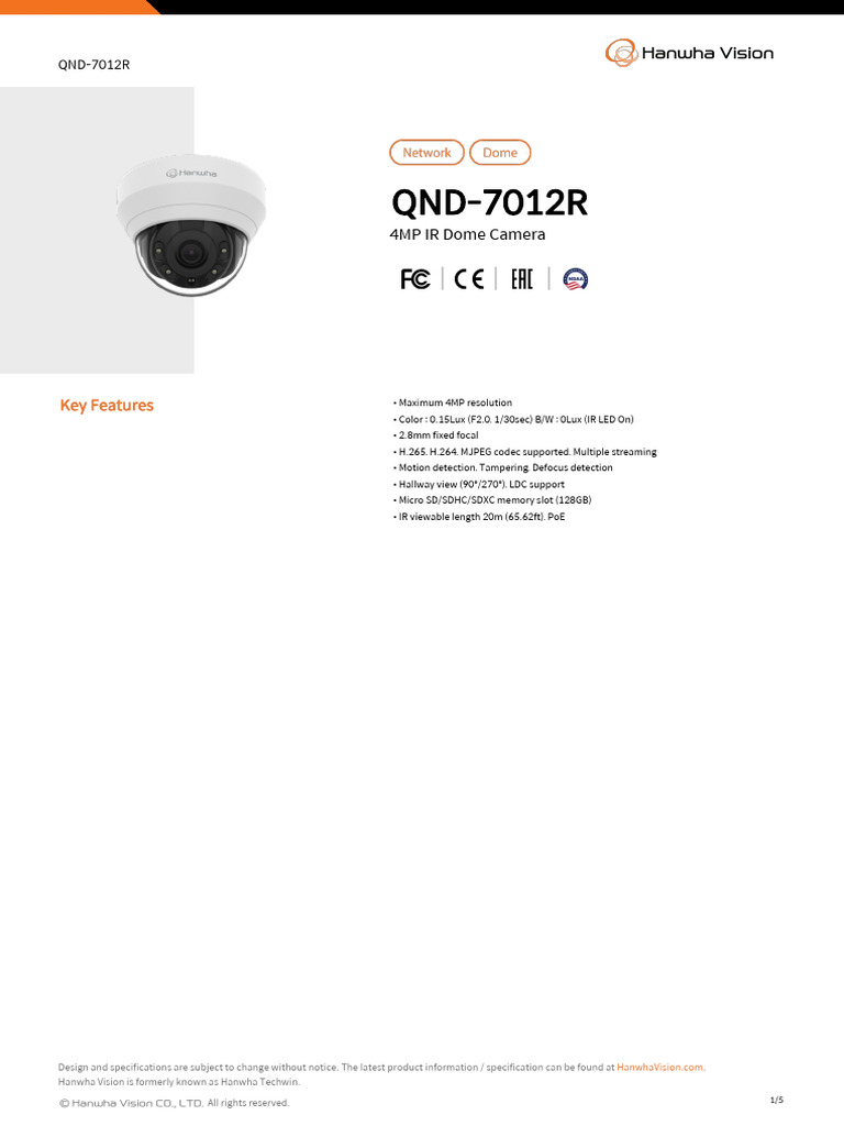Datasheet Qnd-7012r 241007 En | PDF