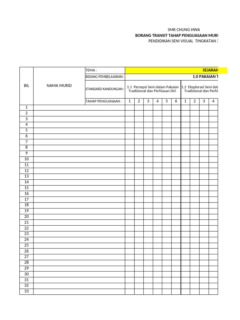 Borang Transit PBD PSV T3 | PDF