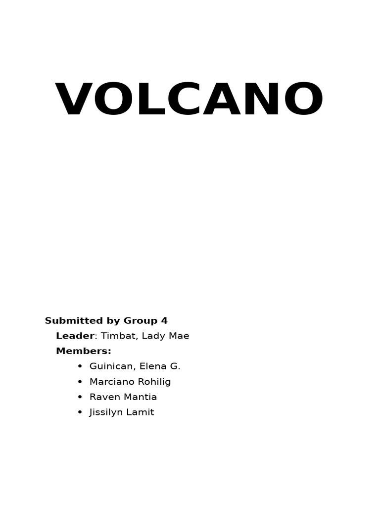 Volcanoes | PDF