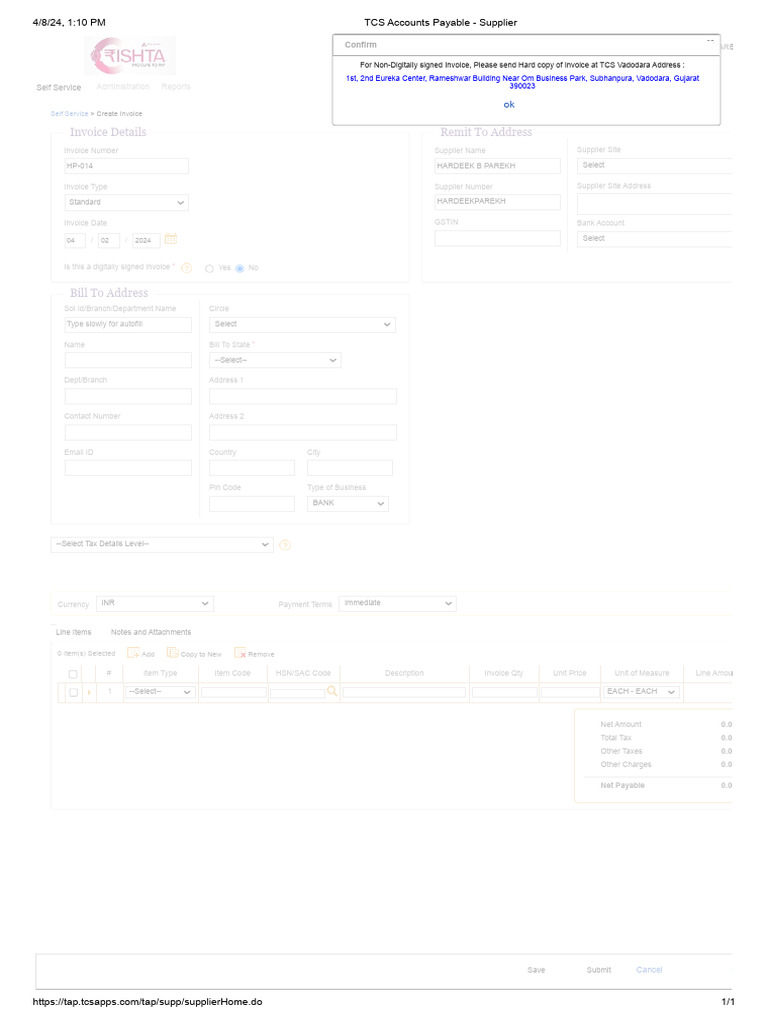 TCS Accounts Payable - Supplier | PDF | Invoice | Accounts Payable