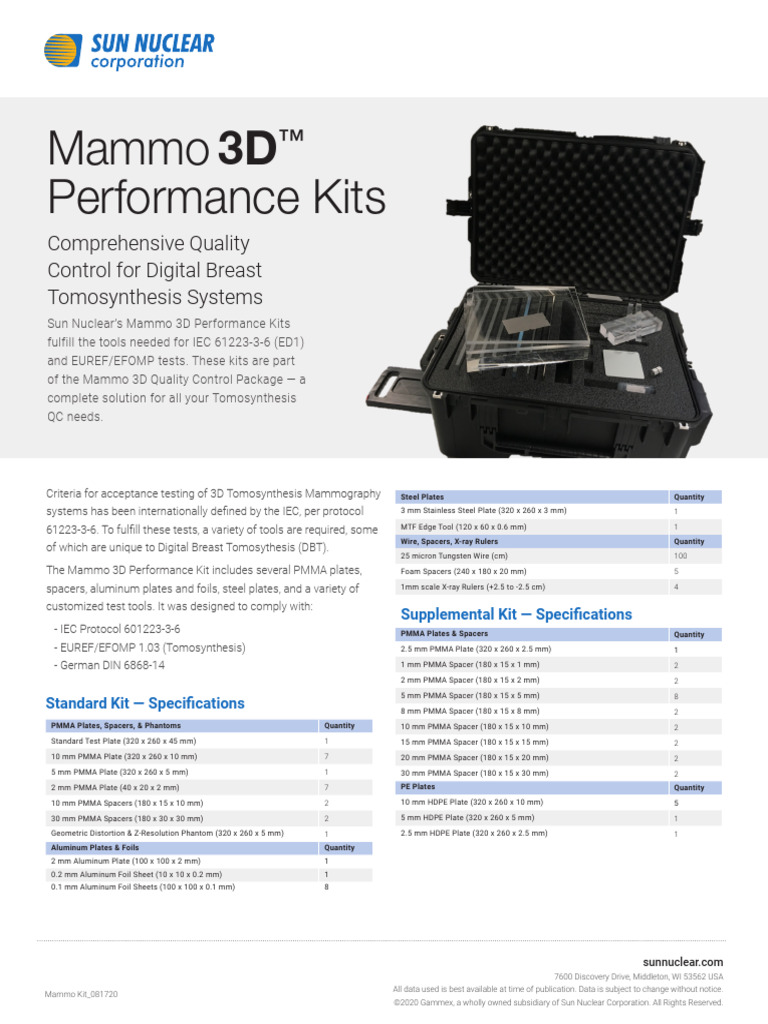 Mammo-Kit 081720 | PDF