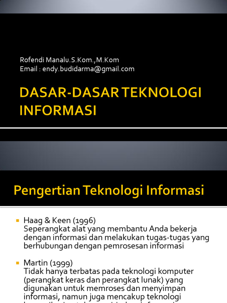 Pertemuan 1 PTI | PDF