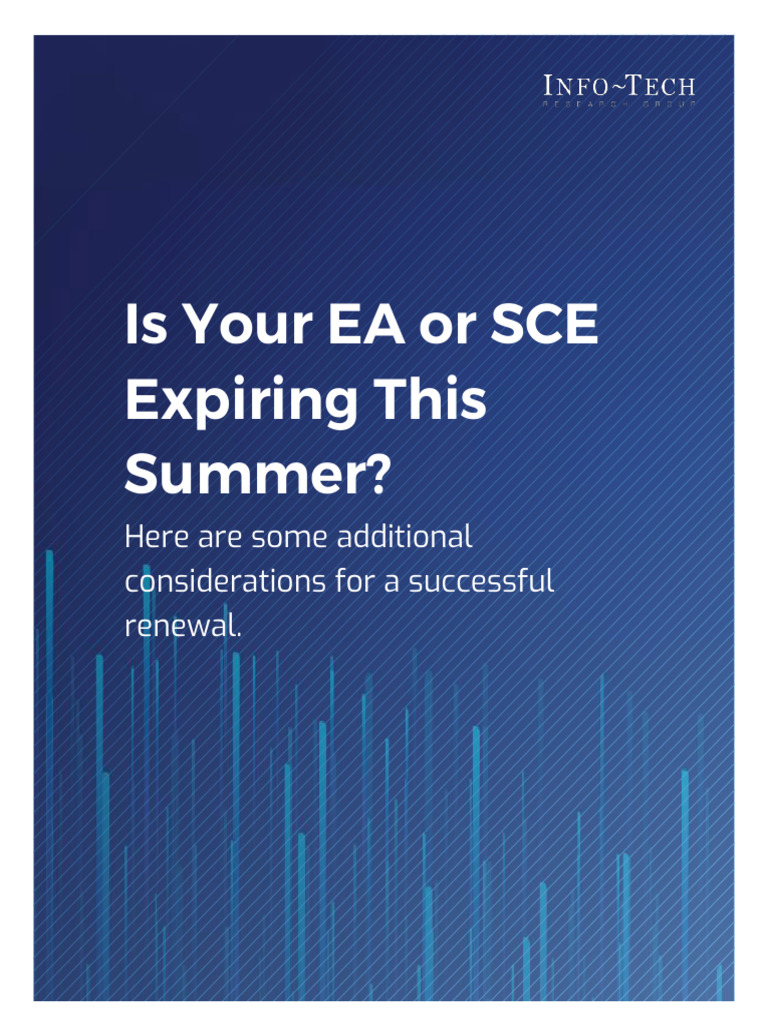 It Is Your EA or SCE Expiring This Summer v1 | PDF