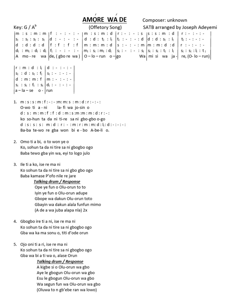 AMORE WA DE (Final) | PDF