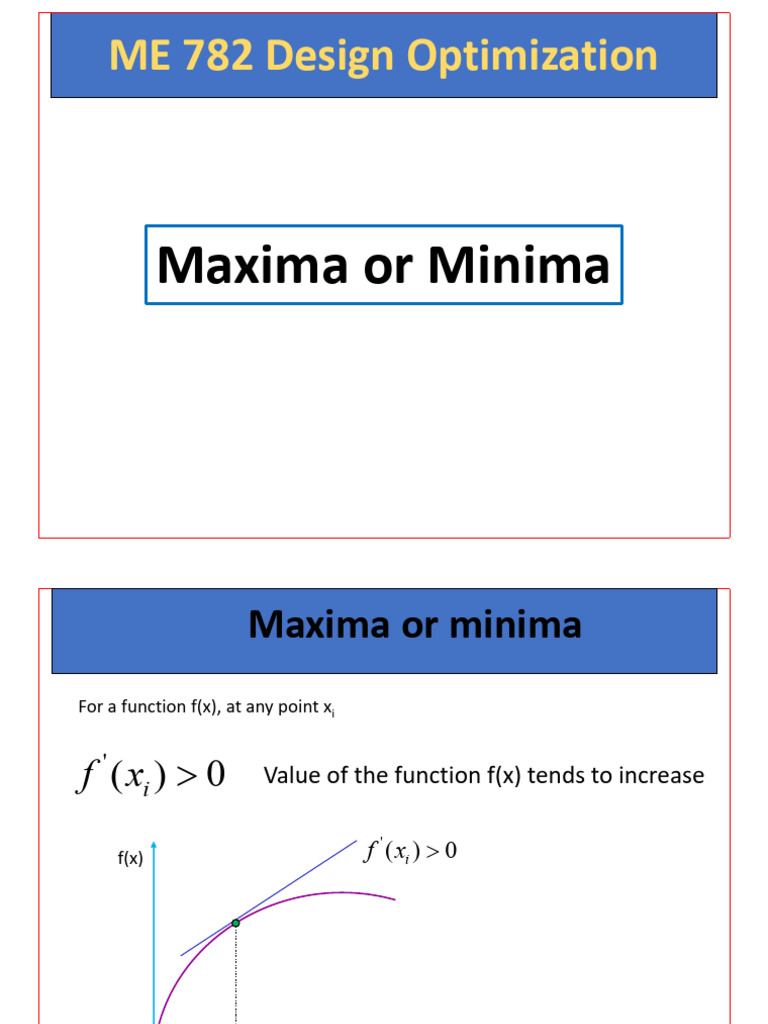 #5 Basics Maxima or Minima | PDF