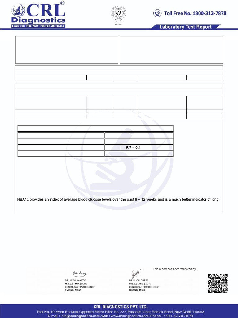Harkanwal Blood Test Report - Aspx | PDF