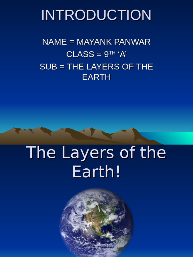 Layers of The Earth Notes | PDF