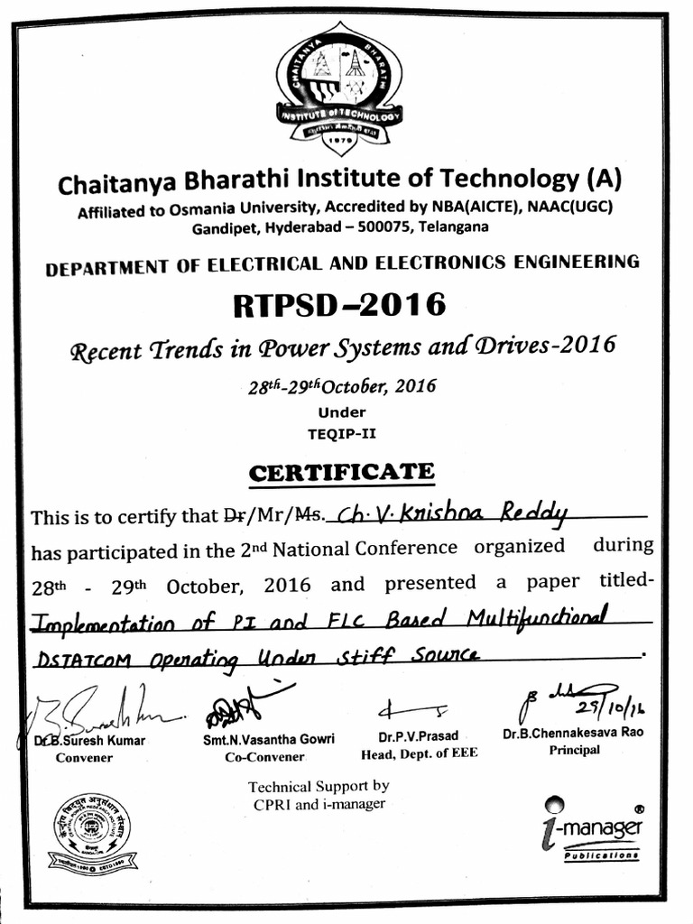 Implimentation Of Pi And Fuzzy Based Multifunctional Dstatcom Operating