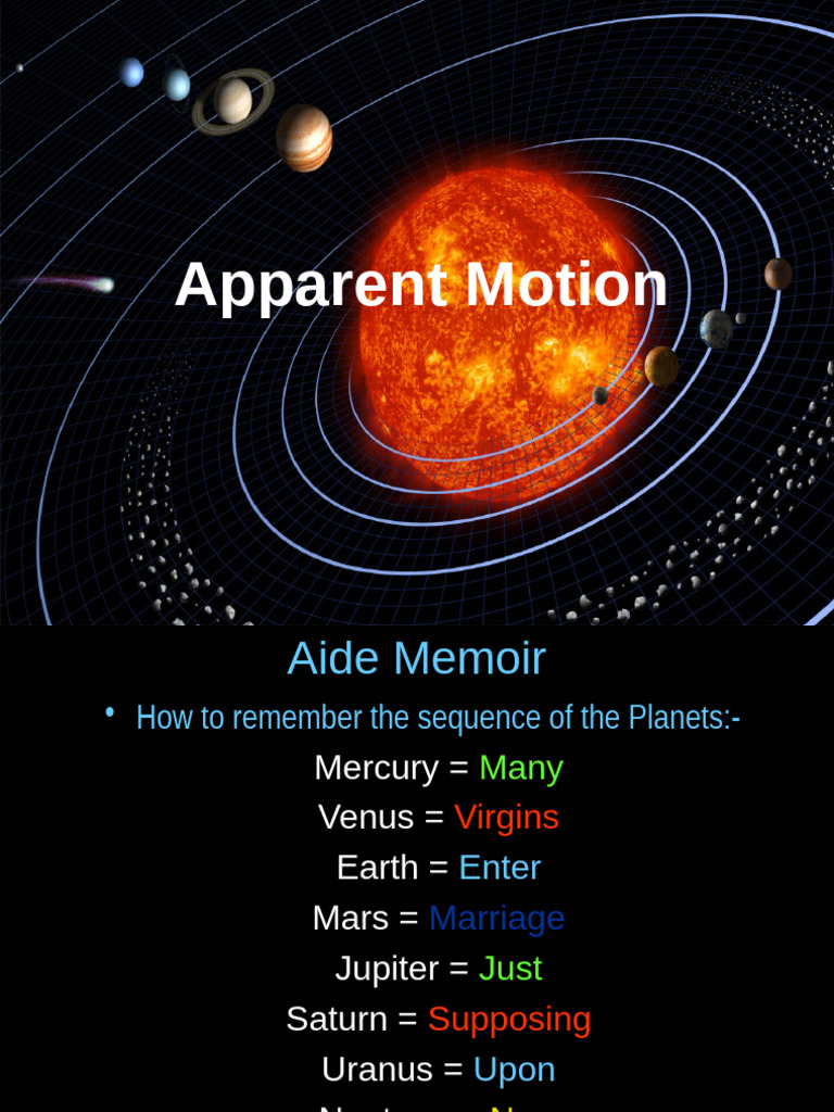 01 Apparent Motion LHA | PDF