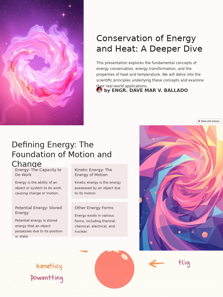 Conservation of Energy and Heat A Deeper Dive | PDF | Heat | Science ...