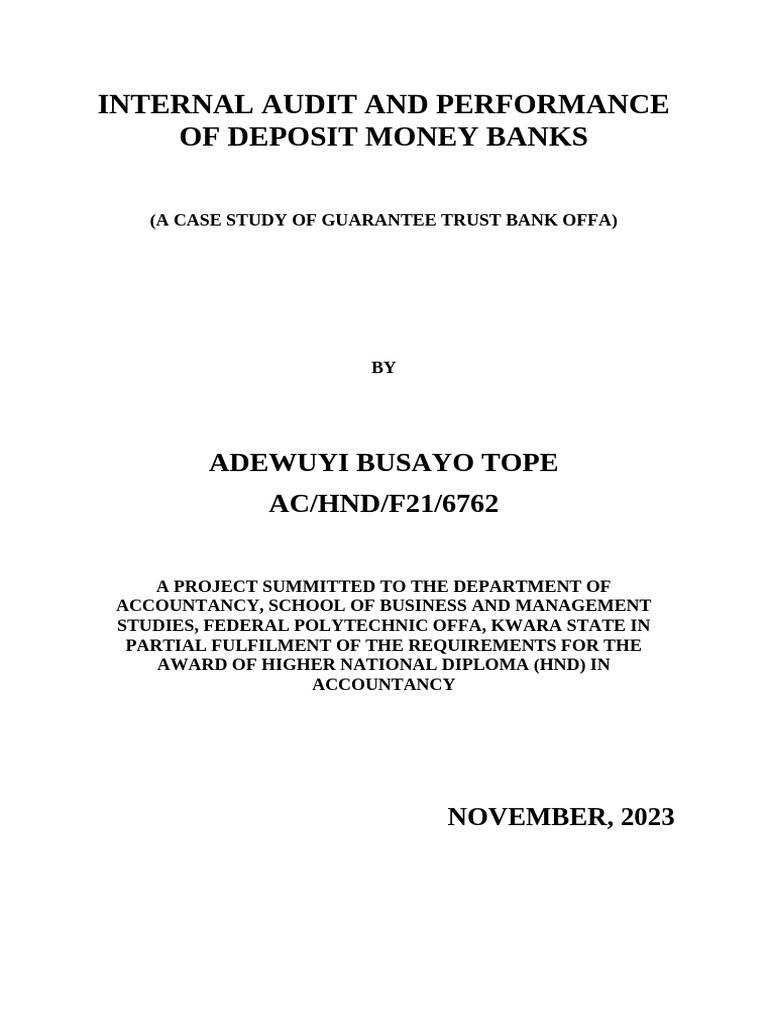 Busayo project | PDF