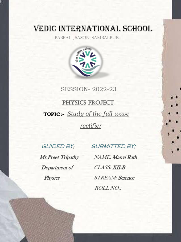 PHY PROJECT - Merged | PDF