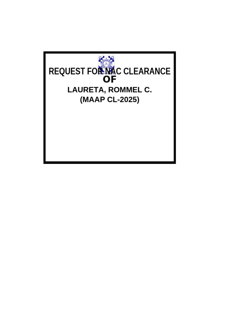 Title Folder Nac Clearance | PDF