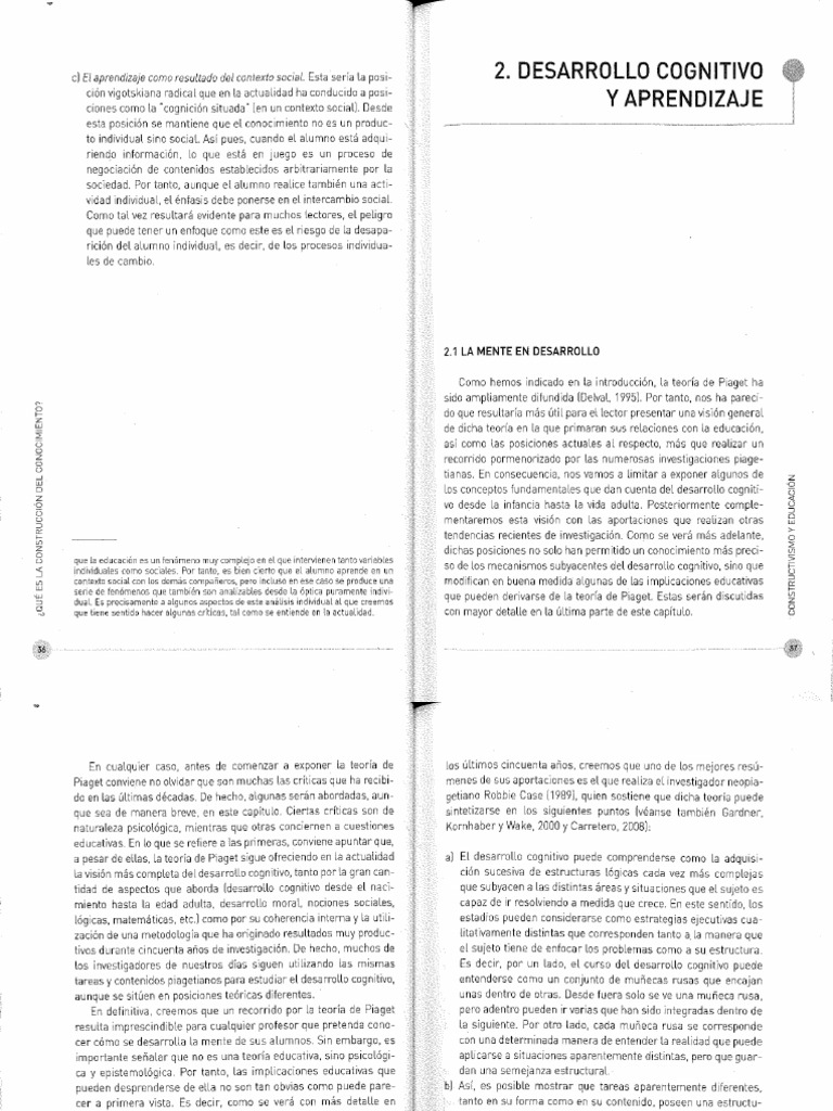 Constructivismo y Educacion M.Carretero 1 | PDF