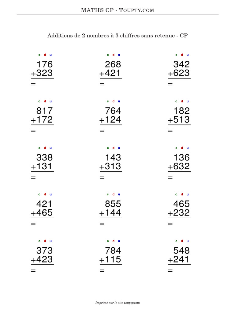 Addition CP 14 | PDF