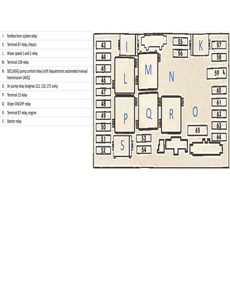 w203 Relay Scheme | PDF