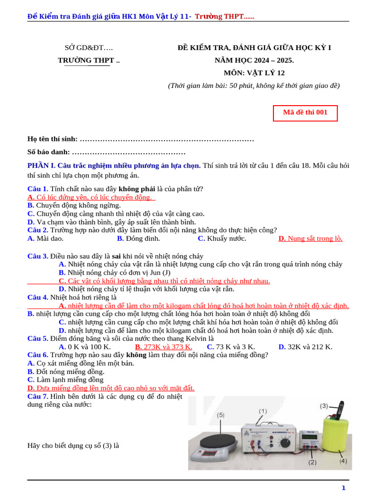 ĐỀ 2- KIỂM TRA GIỮA KÌ 1 MÔN VẬT LÝ 12 KNTT | PDF