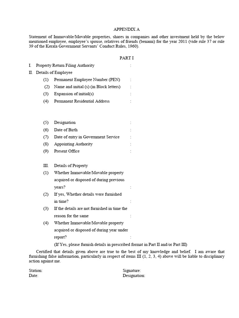 landed property form | PDF