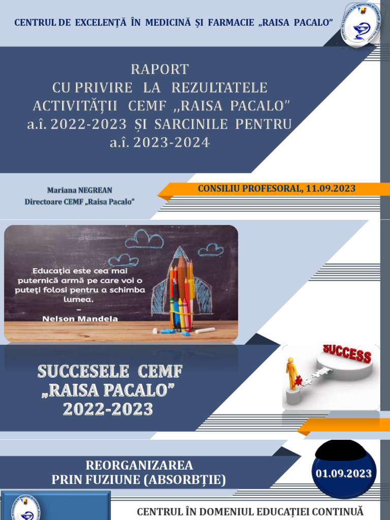 Raport CEMF 2023 2024 | PDF