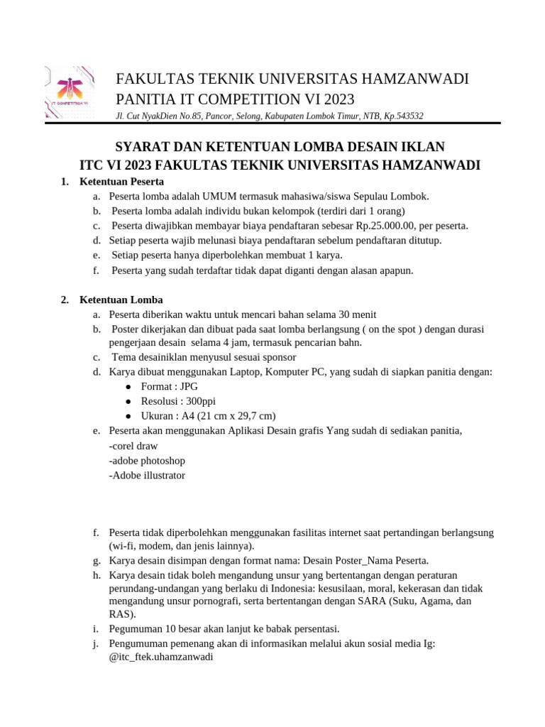 DESAIN IKLAN Konsep Lomba | PDF