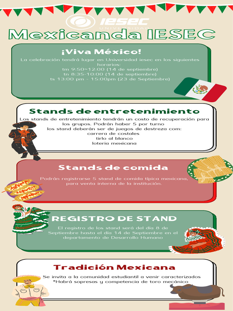 Infografia de La Independencia de Mexico Ilustrada Moderna Beige | PDF