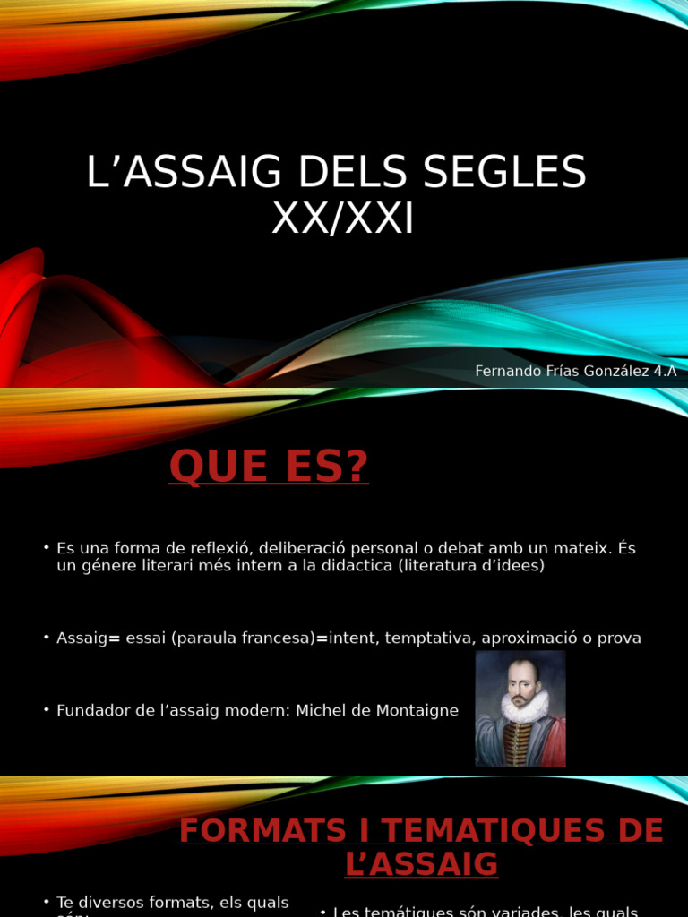 L'assaig Dels Segles | PDF