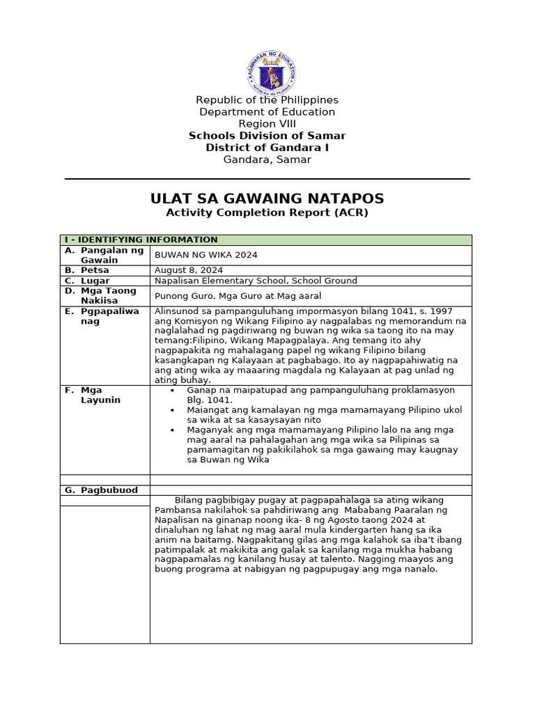 Buwan NG Wika | PDF | Languages Of Southeast Asia | Lexicology