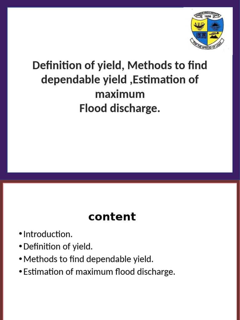 Defining Dependable Yield in Reservoirs | PDF | Discharge (Hydrology ...