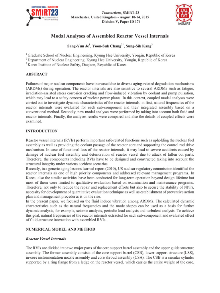 SMiRT-23 Paper 174 | PDF