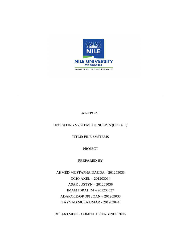 Os Report | PDF