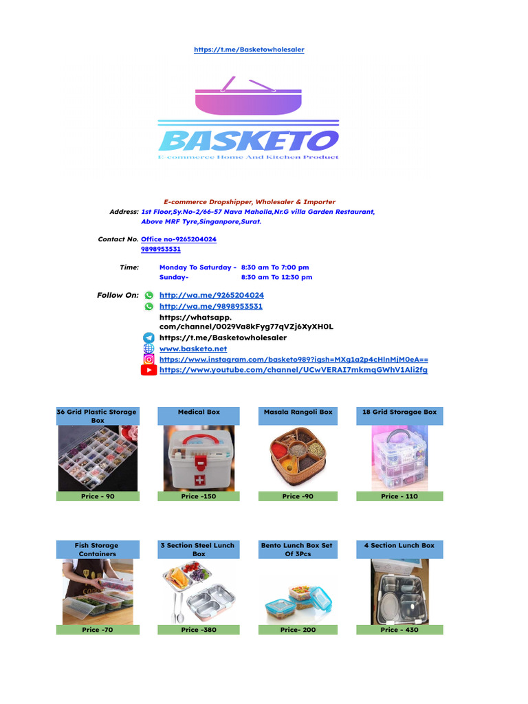 Basketo Product PDF April-2024 | PDF